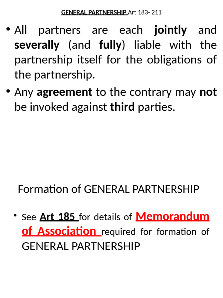 bc4 | PDF | Partnership | General Partnership