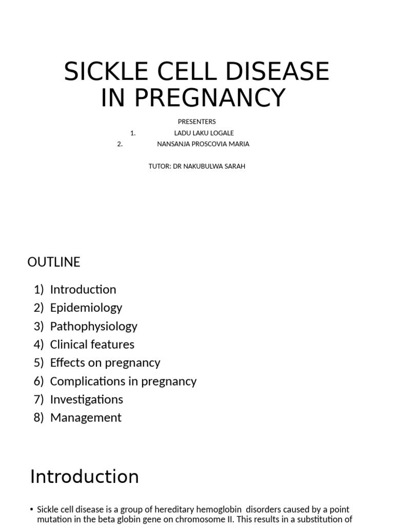 Sickle Cell Disease in Pregnancy: Overview | PDF | Hematology | Blood