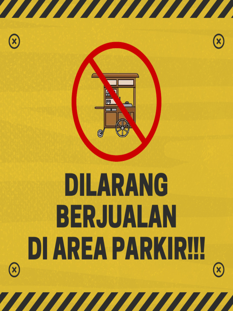 Contoh Banner Dilarang Berjualan | PDF