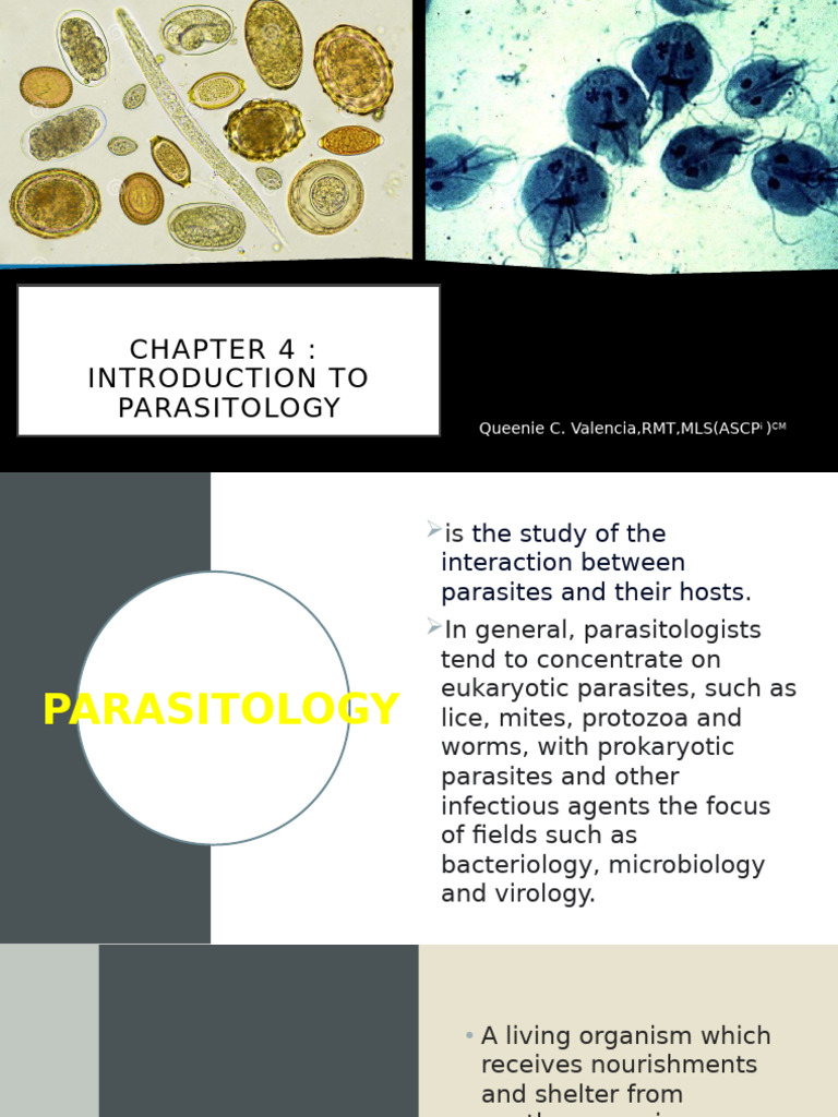 Chapter 4 Parasitology | PDF | Parasitism | Pathogen