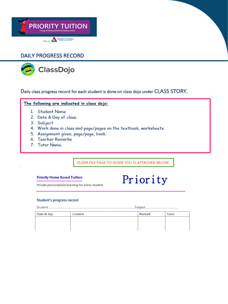 Daily Student Progress Tracking Guide | PDF