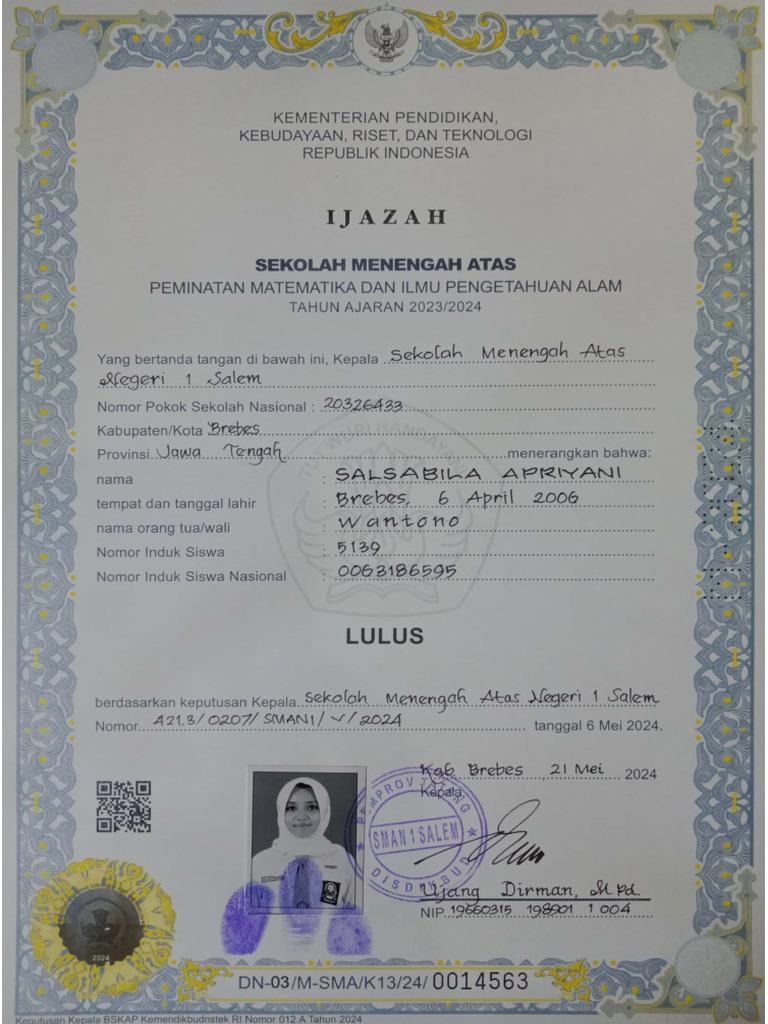 Scan Ijazah | PDF