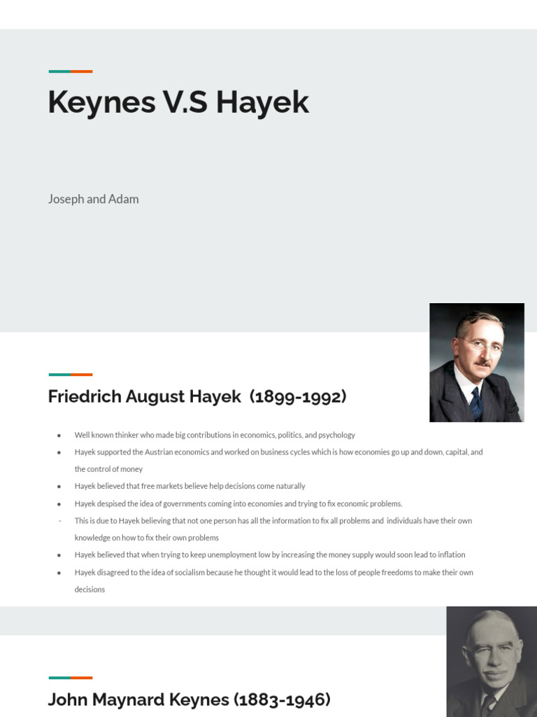 Econ project | PDF | John Maynard Keynes | Friedrich Hayek