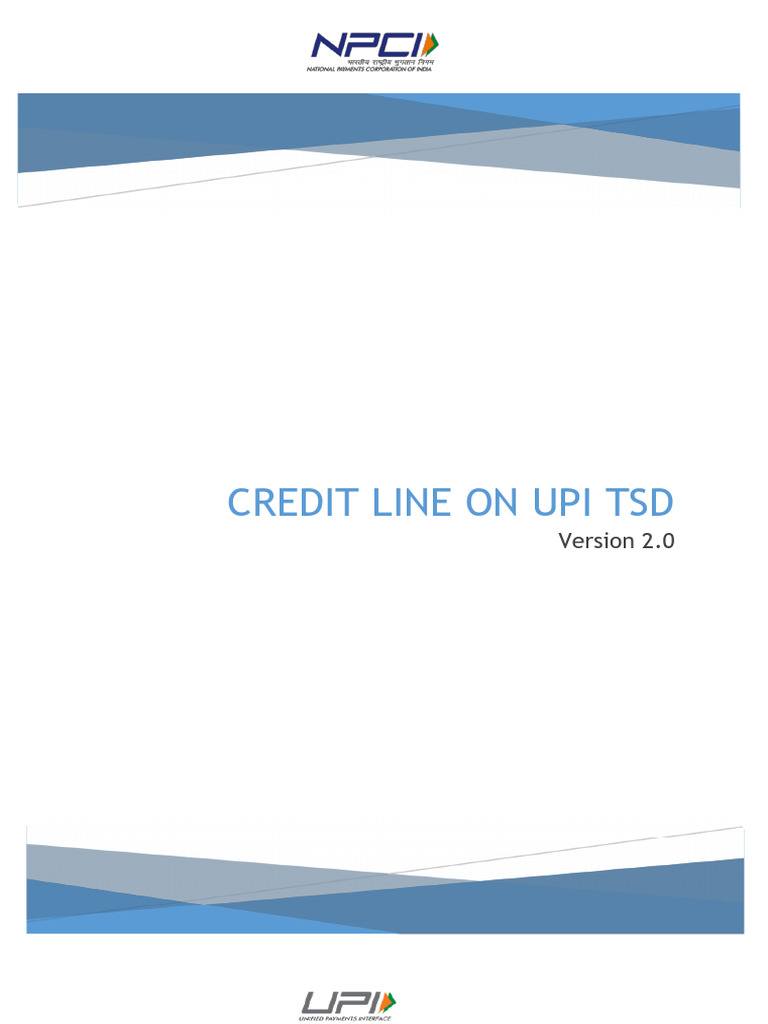 TSD UPI Credit Line On UPI - v2.0 - Working Draft - 1 | PDF | License ...
