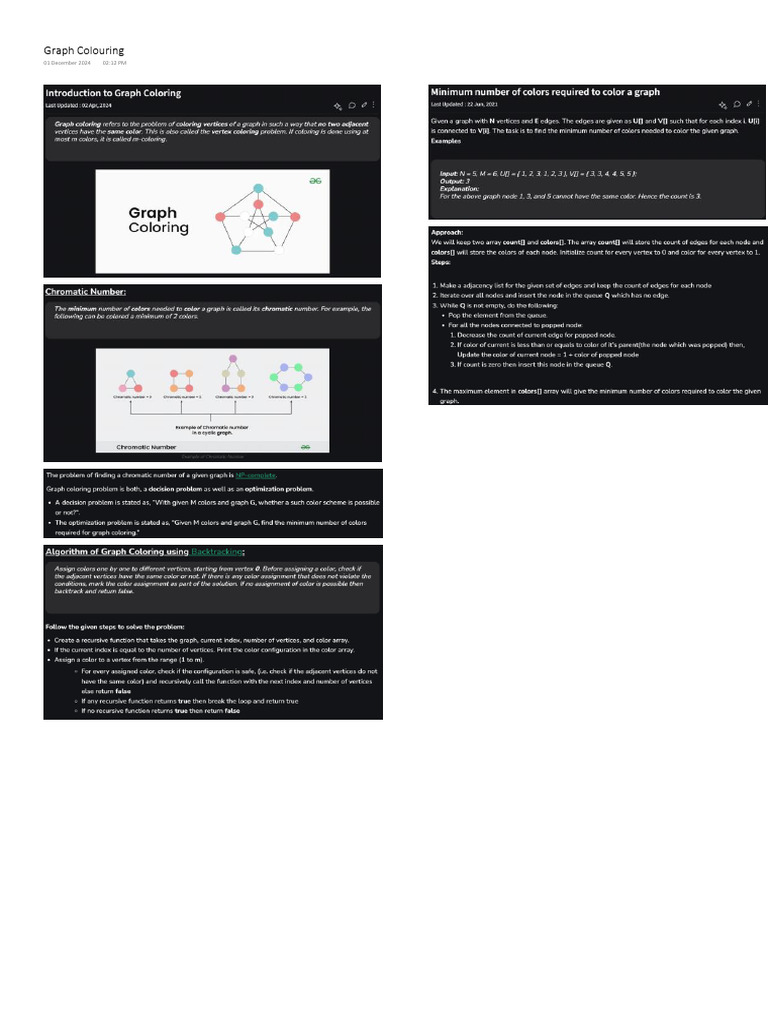 Graph Colouring Pdf