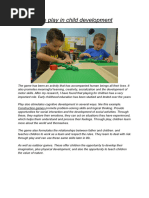 Parten's Six Stage of Play | PDF | Human Development | Cognitive Science