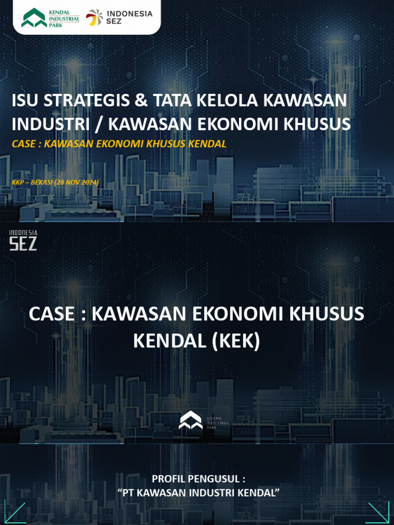 Materi - KEK Kendal (KKP 28 Nov 2024) | PDF