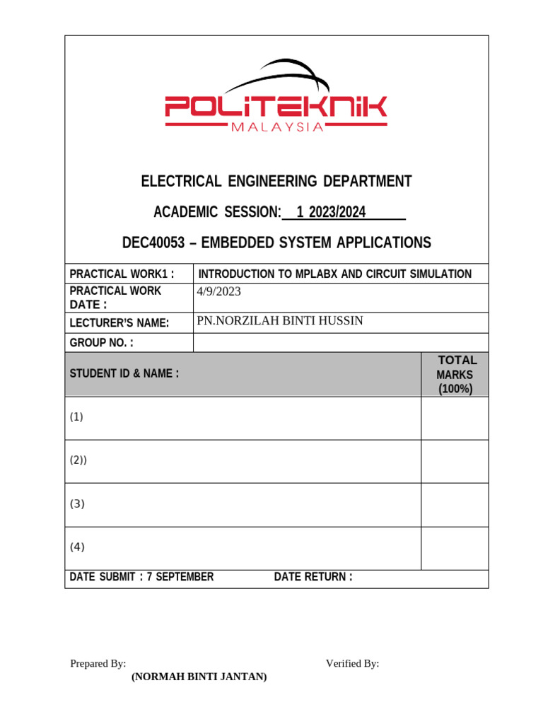 Embedded Pw1 Izwan. | PDF | Electrical Engineering | Computing