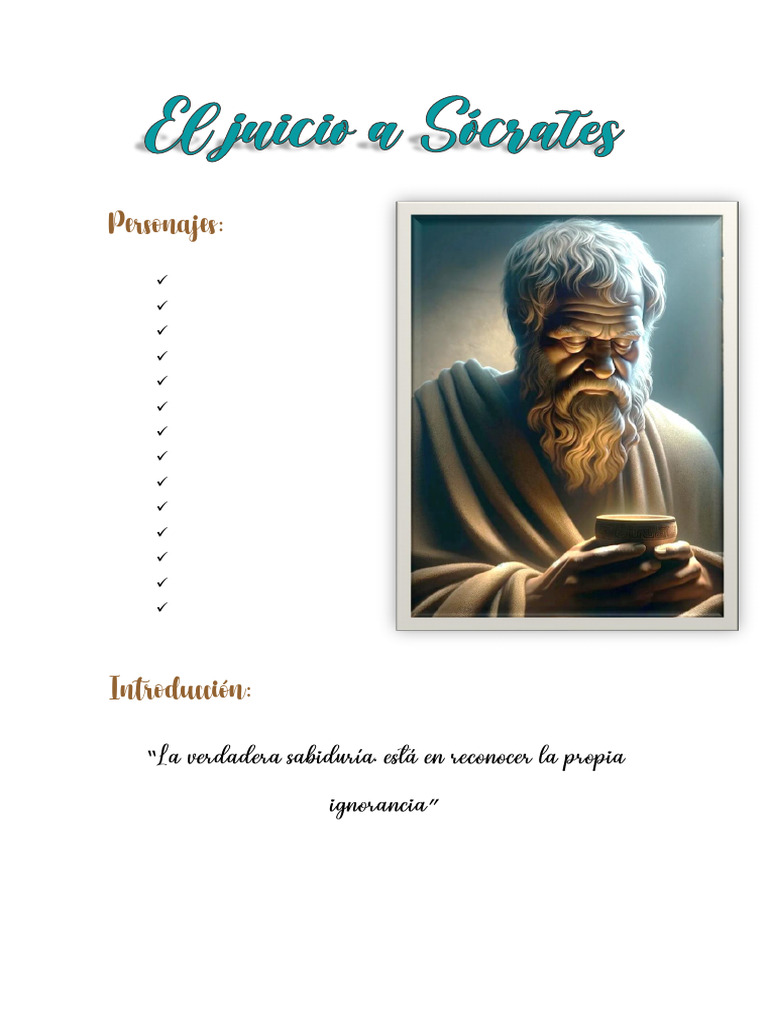 Juicio a Sócrates: Diálogo y Defensa | PDF | Sócrates | Sabiduría