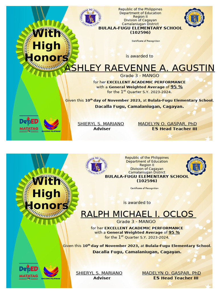 Ashley Raevenne Agustin & Ralph Oclos | PDF
