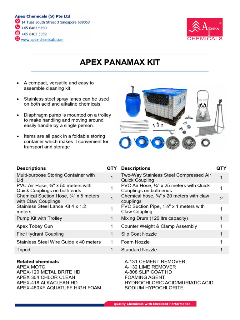 Apex Panamax KIt Brochures | PDF