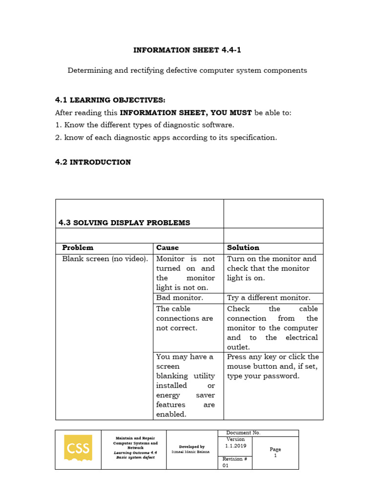4.4-1-BASIC-COMPUTER-SYSTEM-DEFFECTS | PDF | Computer Monitor | Display ...