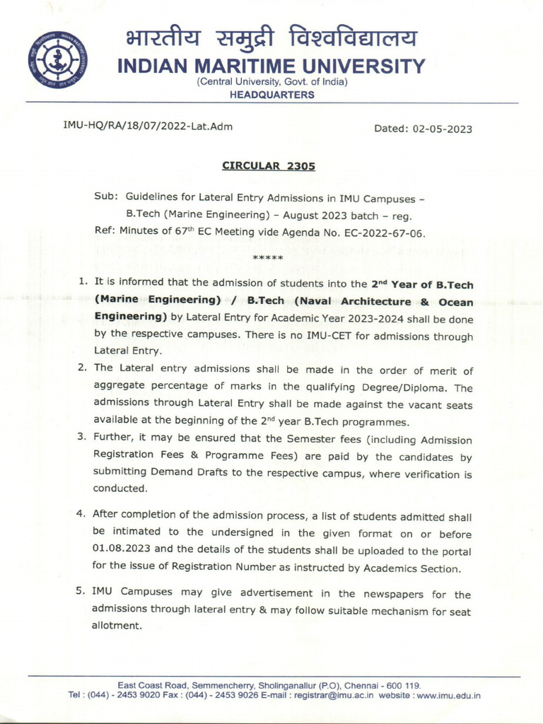 Circular 2305 02052023 | PDF
