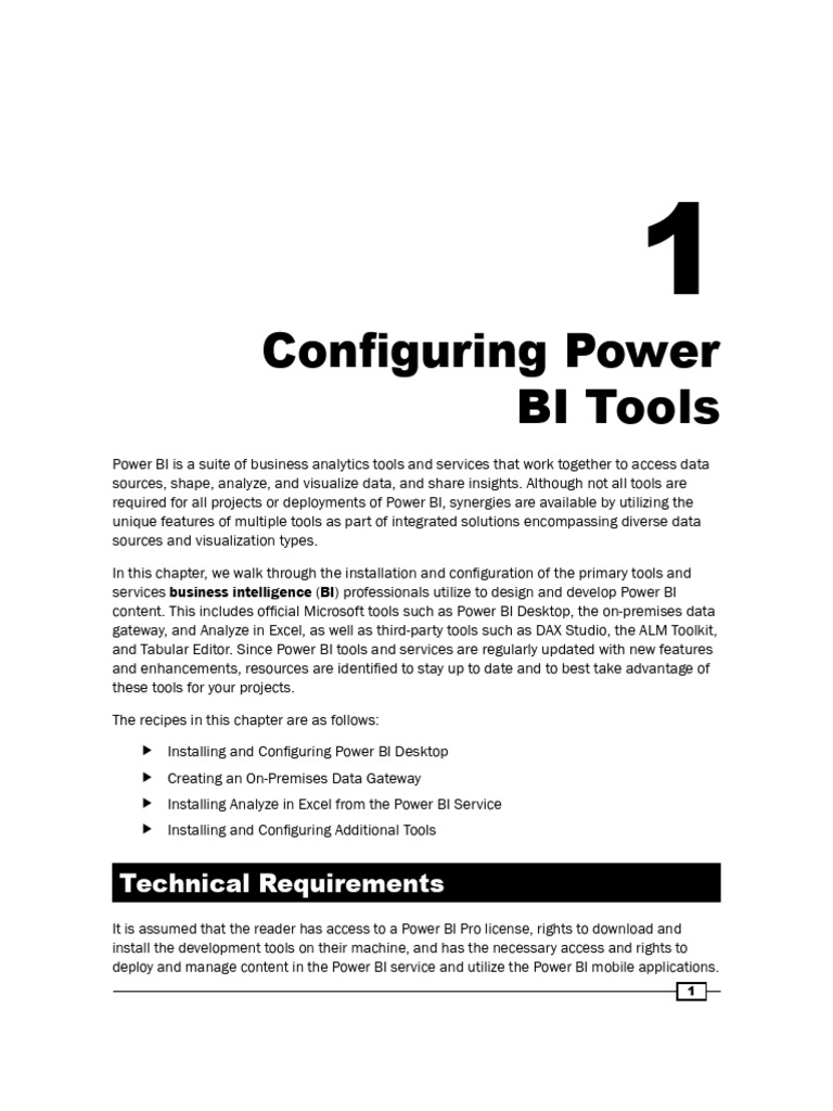 Microsoft Power BI Cookbook_ Gain expertise in Power BI with -- Greg Deckler, Brett Powell pg1 | PDF