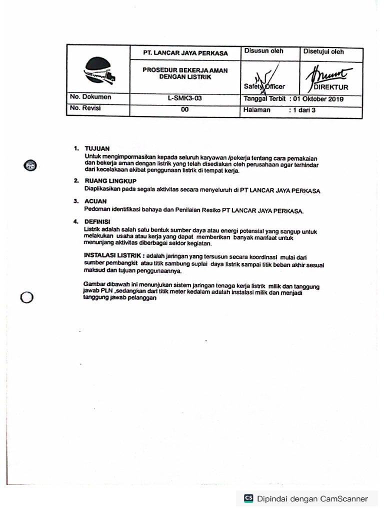 9.1 SWP Bekerja Dengan Listrik | PDF