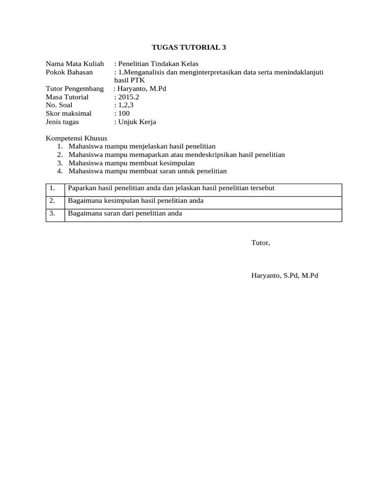 Tugas 3 PTK | PDF