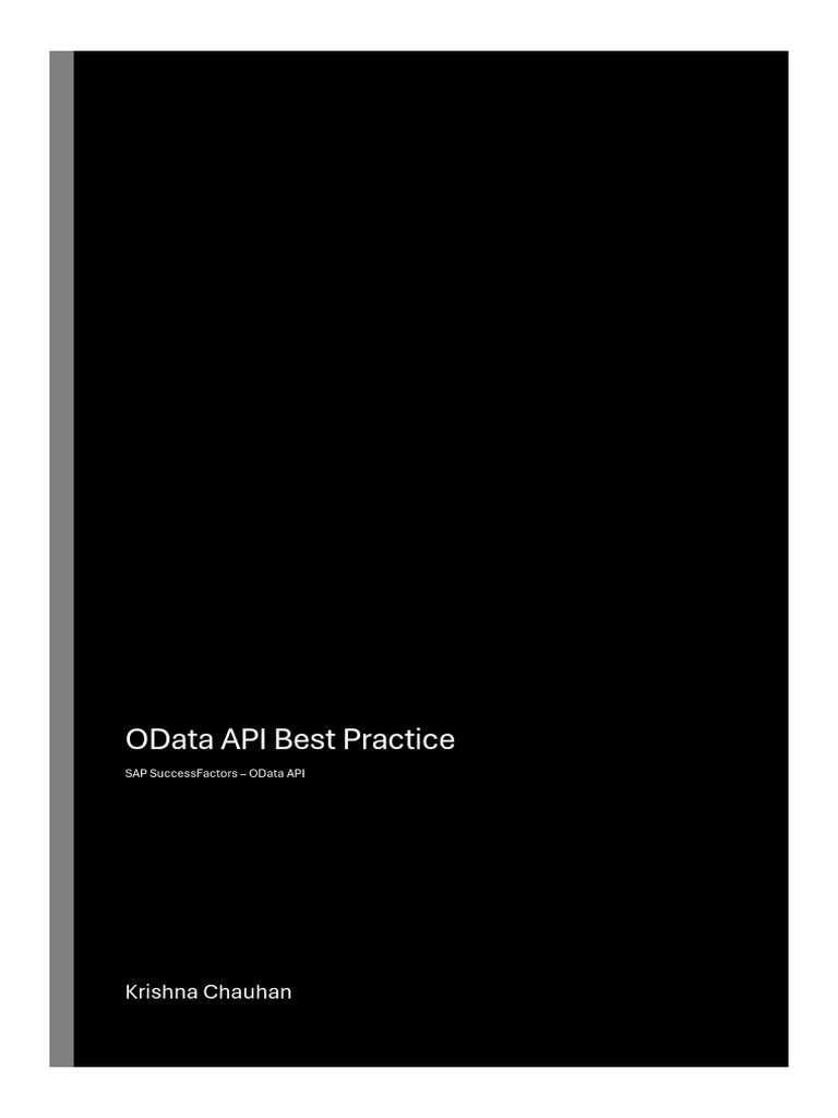 Top 12 OData Best Practices | PDF | Metadata | Cache (Computing) Top 12 OData Best Practices | PDF | Metadata | Cache (Computing)