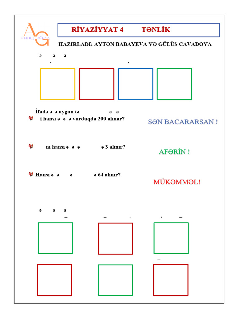 Tenlik 4 Sinif | PDF