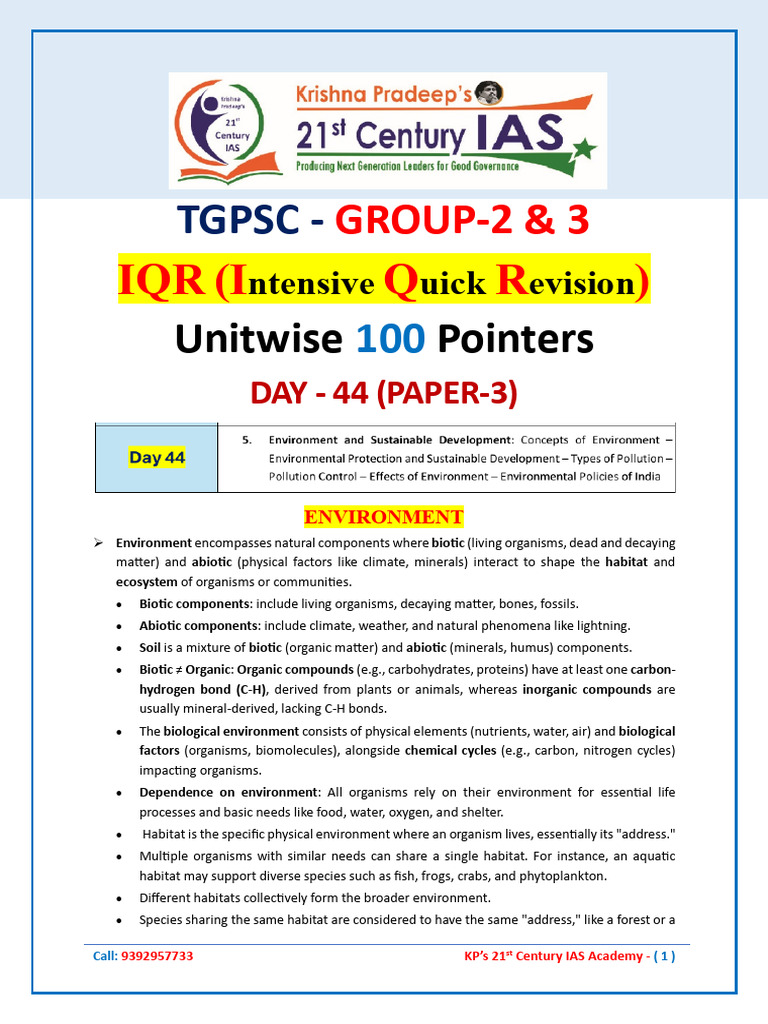 Environment EM 1 | PDF | Smog | Ecosystem