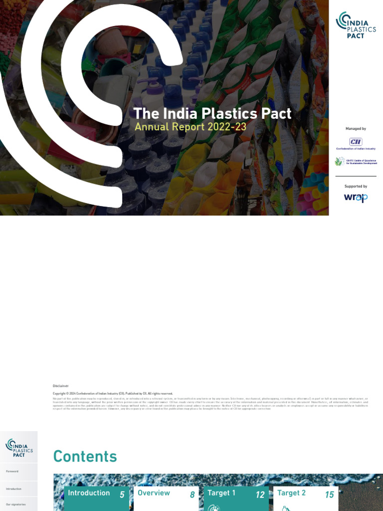 IPP Annual Report - 2022 23 1 - Compressed 1 | PDF | Recycling | Plastic