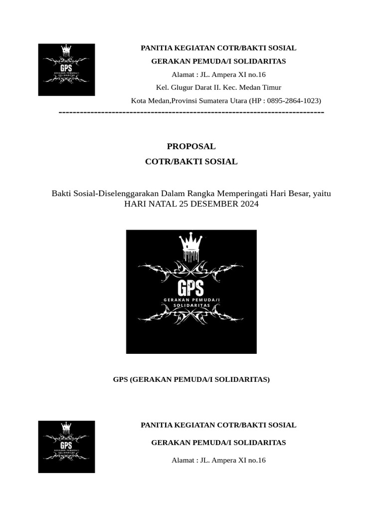 Panitia Kegiatan Cotr 2 | PDF