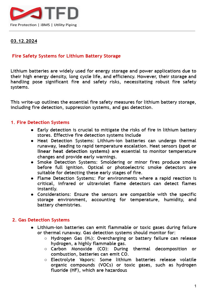Lithium Battery Store Safety | PDF | Lithium Ion Battery | Fires