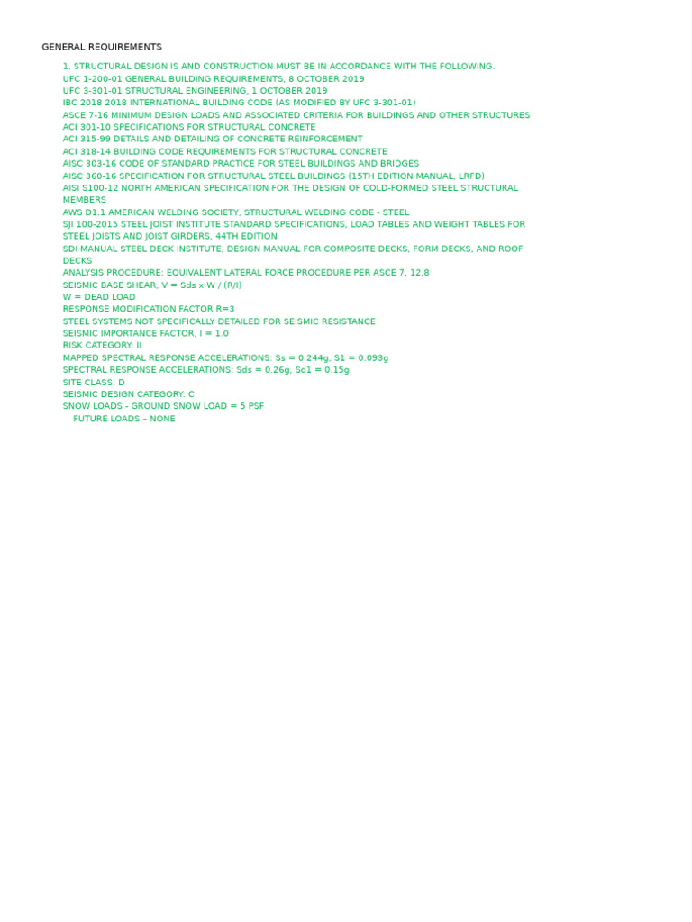 Structural Notes Tempplate | PDF