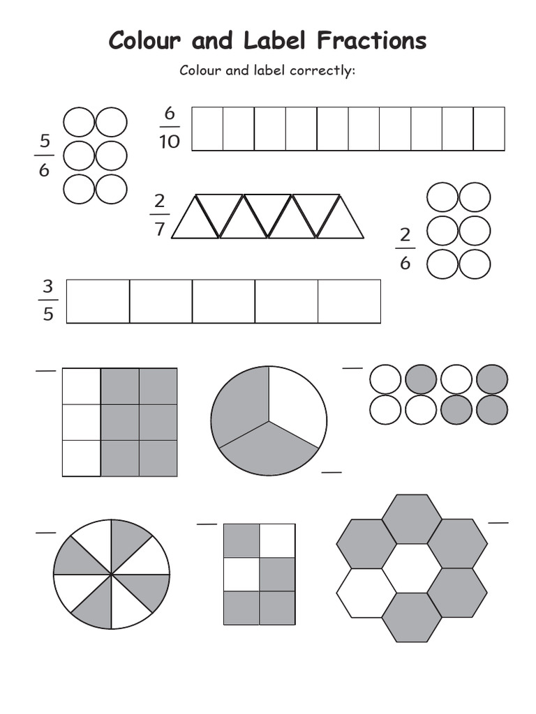 Colour and Label Fractions MA (1) | PDF