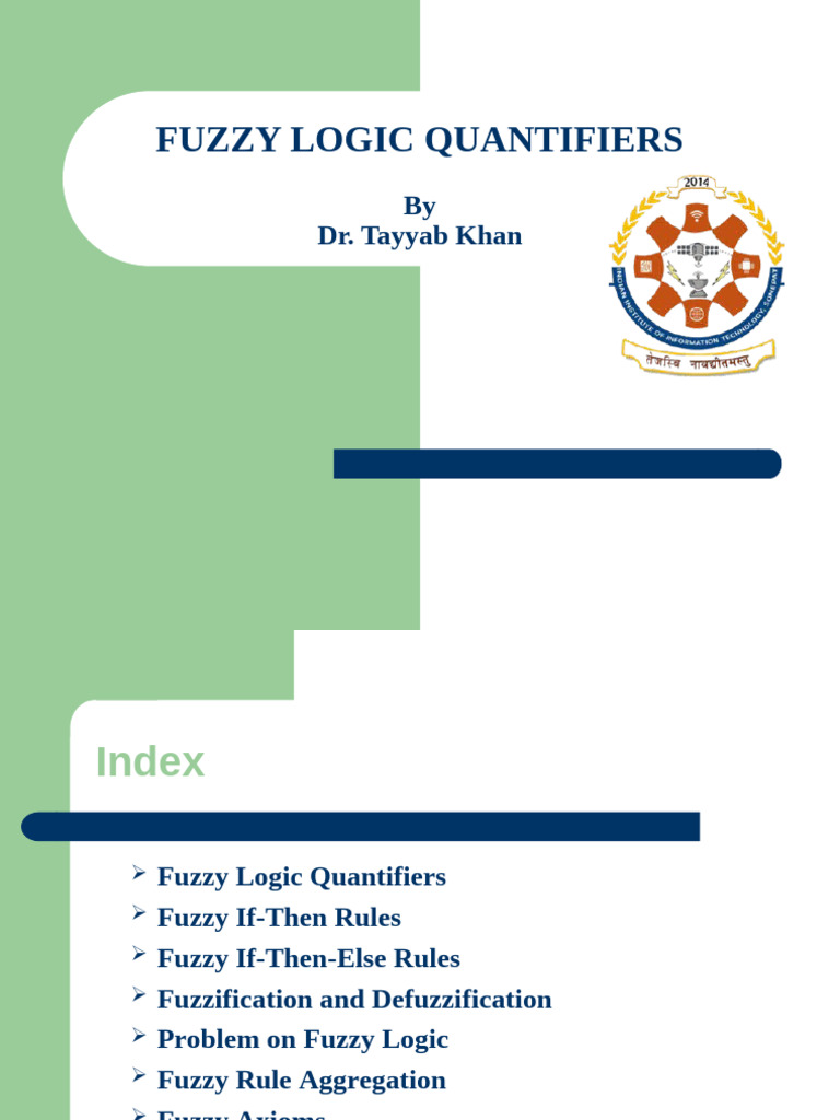 QUANTIFIERS AND Fuzzfication | PDF | Fuzzy Logic | Function (Mathematics)