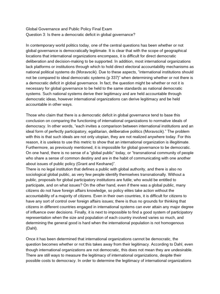 Writing Sample Barrow | PDF | Governance | Democracy