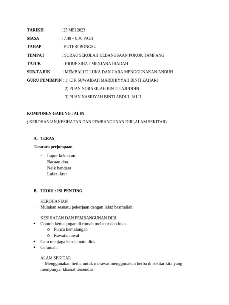 P.bongsu - Membalut Luka Dan Anduh | PDF