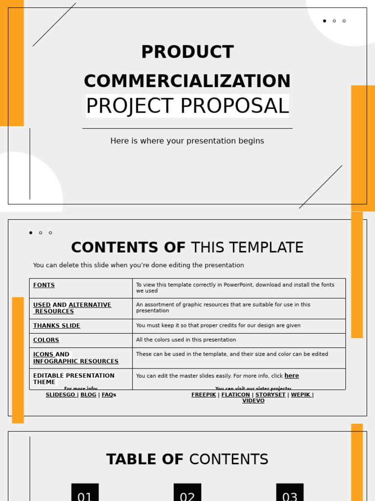 Product Commercialization Project Proposal by Slidesgo | PDF | Expense | Customer Relationship ...