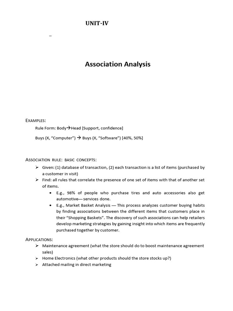 DWM-UNIT-4 | PDF | Information Science | Data Analysis