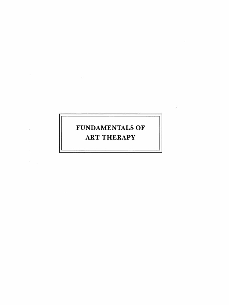 Fundamental of Art Therapy by Shaun McNiff | PDF | Psychotherapy | Art ...