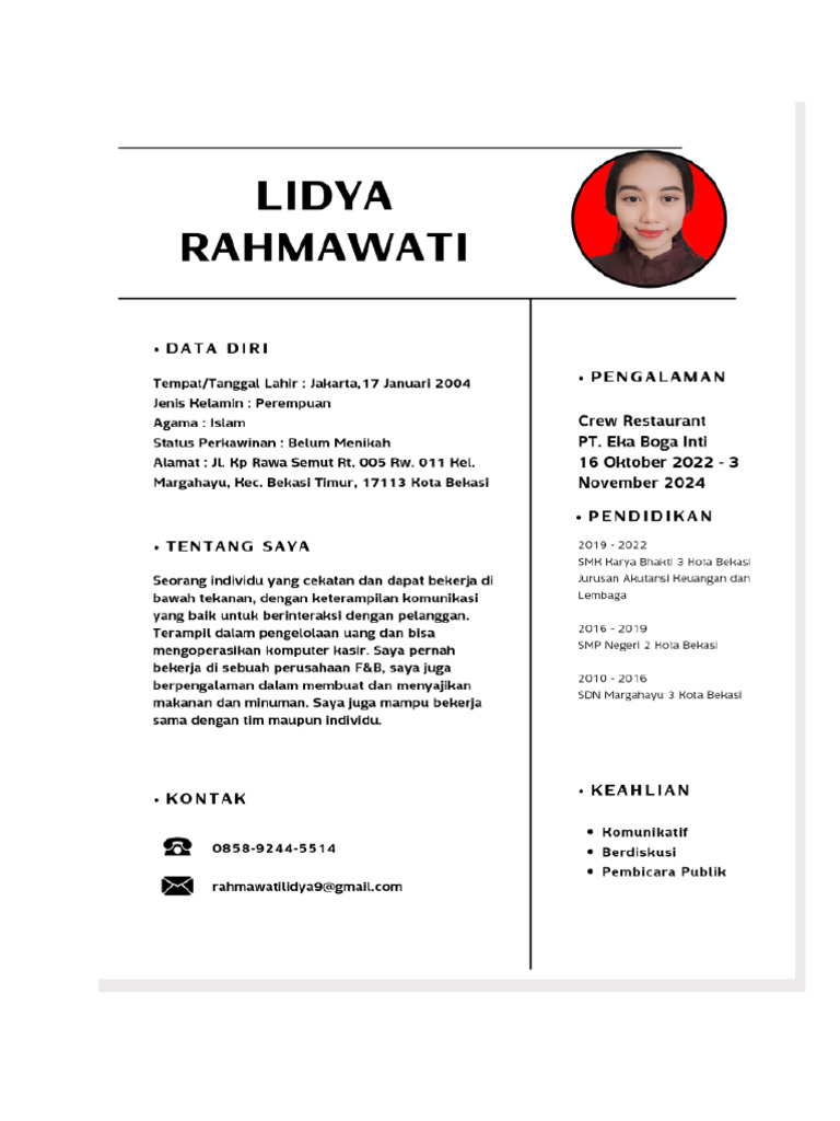 Lidya Rahmawatii | PDF