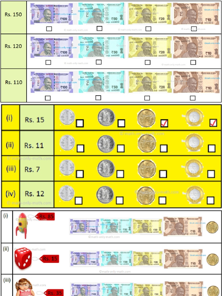 Grade 2 Money Worksheet | PDF
