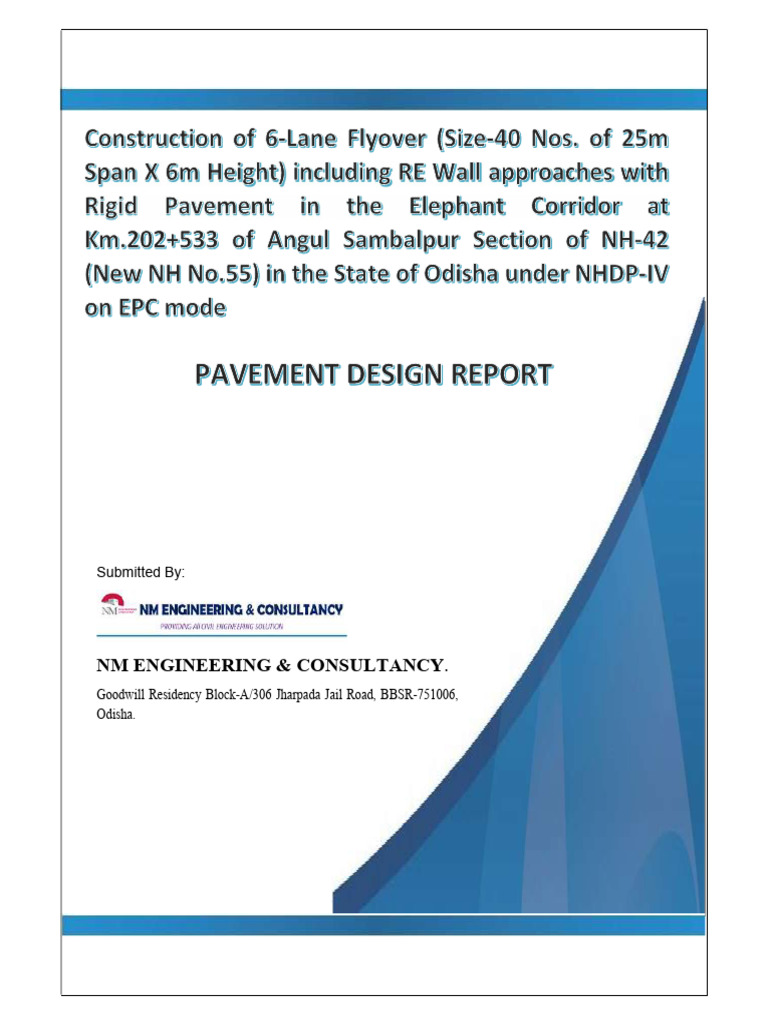 Pavement Design Report-R0-18-04-2024 | PDF | Road Surface | Concrete
