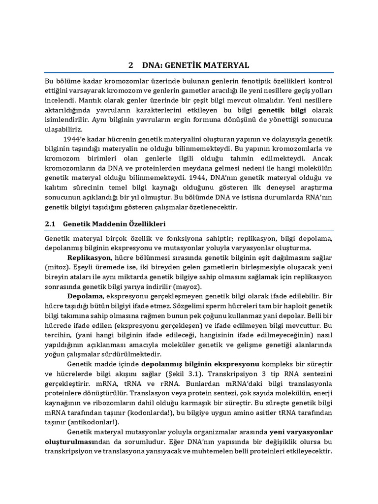 GENETIC MATERIAL | PDF