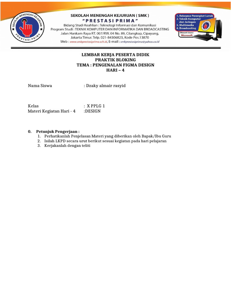 Dzaky - X PPLG 1 - DAY4 | PDF