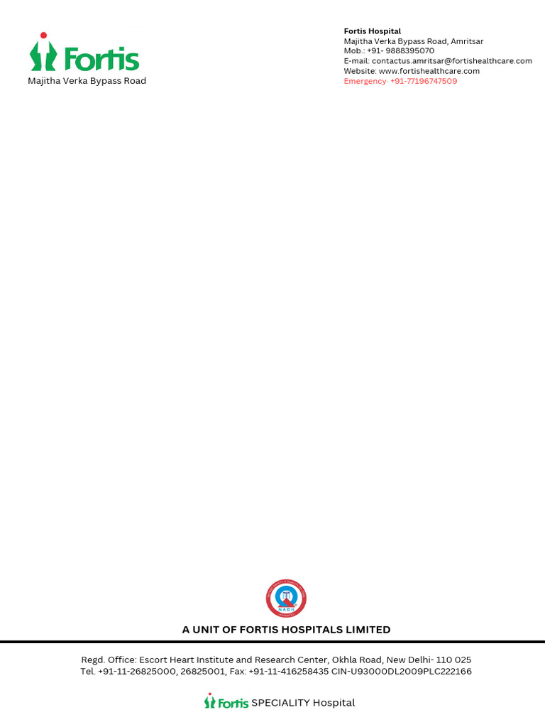 Fortis Letterhead | PDF
