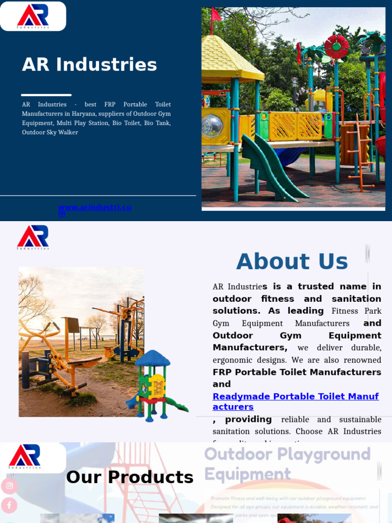 AR Industries - Open Gym Equipment Manufacturers | PDF