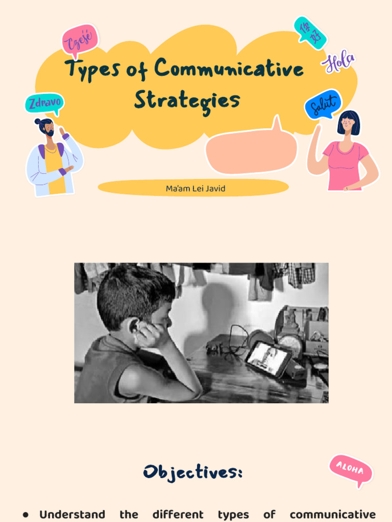 Types of Communicative Strategies - OCzssj | PDF | Communication ...