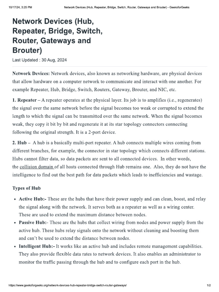 Networking Device | PDF