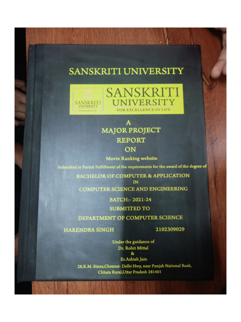 Basic Structureofmajorprojectfile | PDF