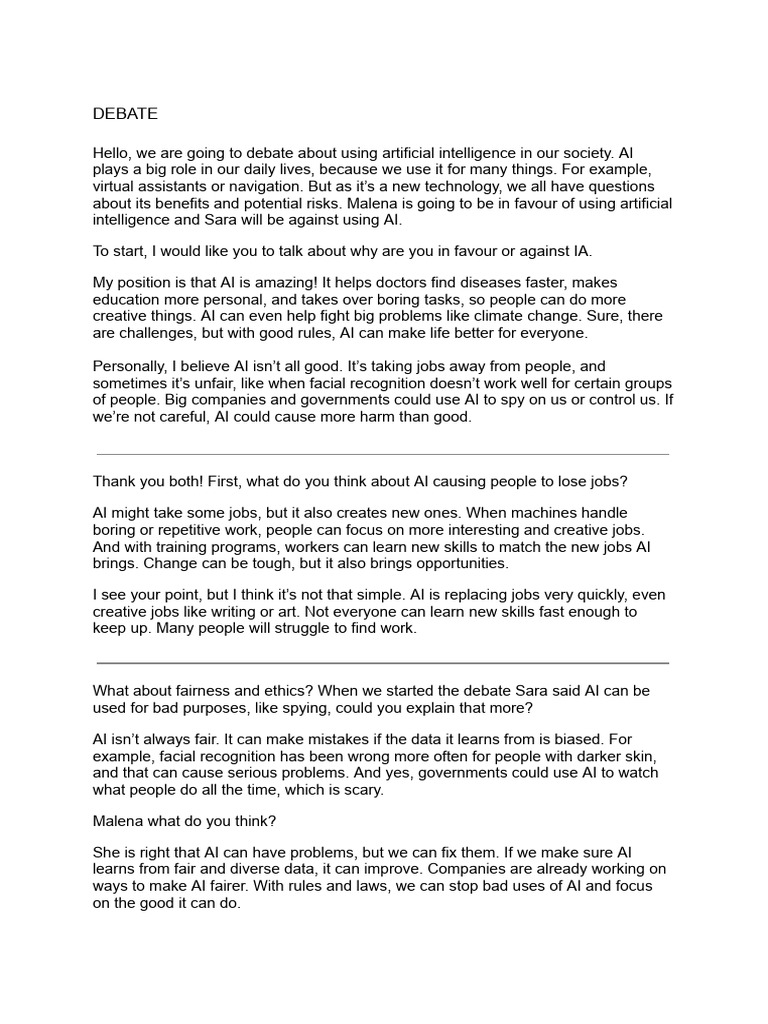 Debate Pdf Artificial Intelligence Intelligence Ai Semantics