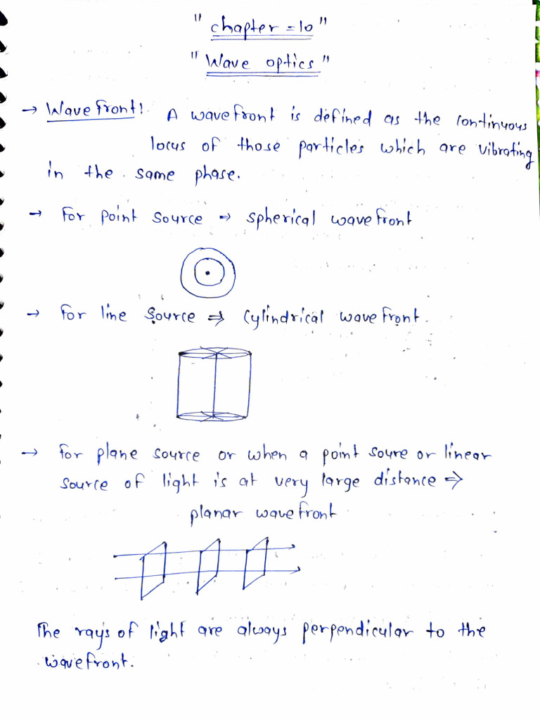 wave optics | PDF | Physics | Optics