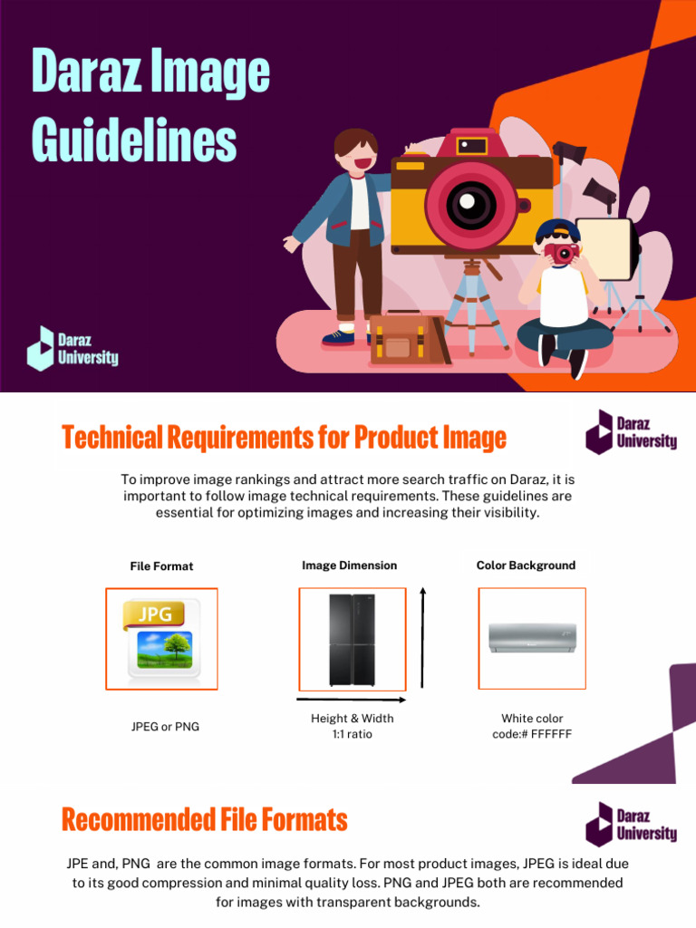 Daraz Product Image Guidelines | PDF | Image Editing | Photograph