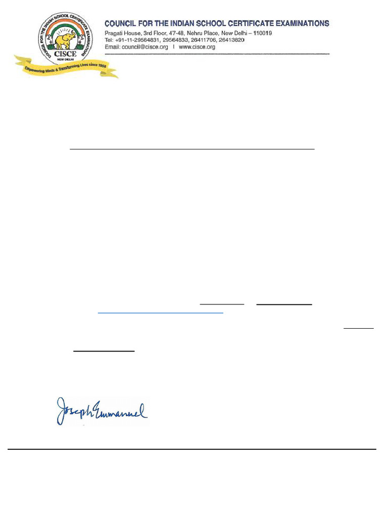 FA 2025 - Letter To Heads of Schools | PDF