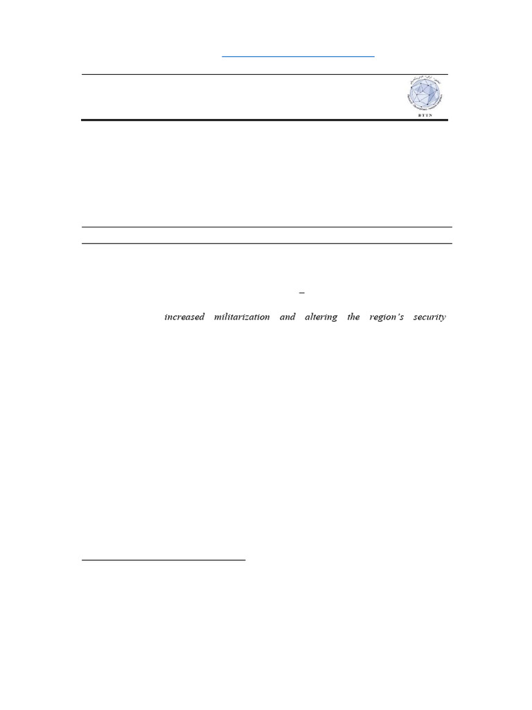 US Military Posture in The Asia-Pacific and Its Impact On Regional ...