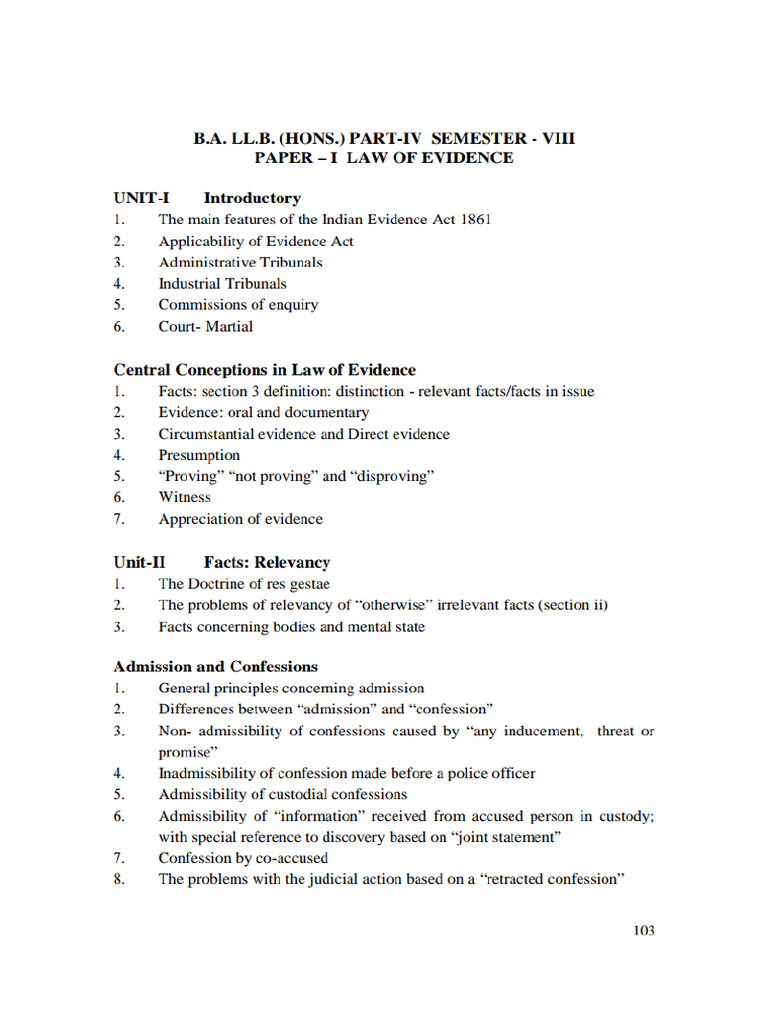 VIII Semester Syllabus | PDF